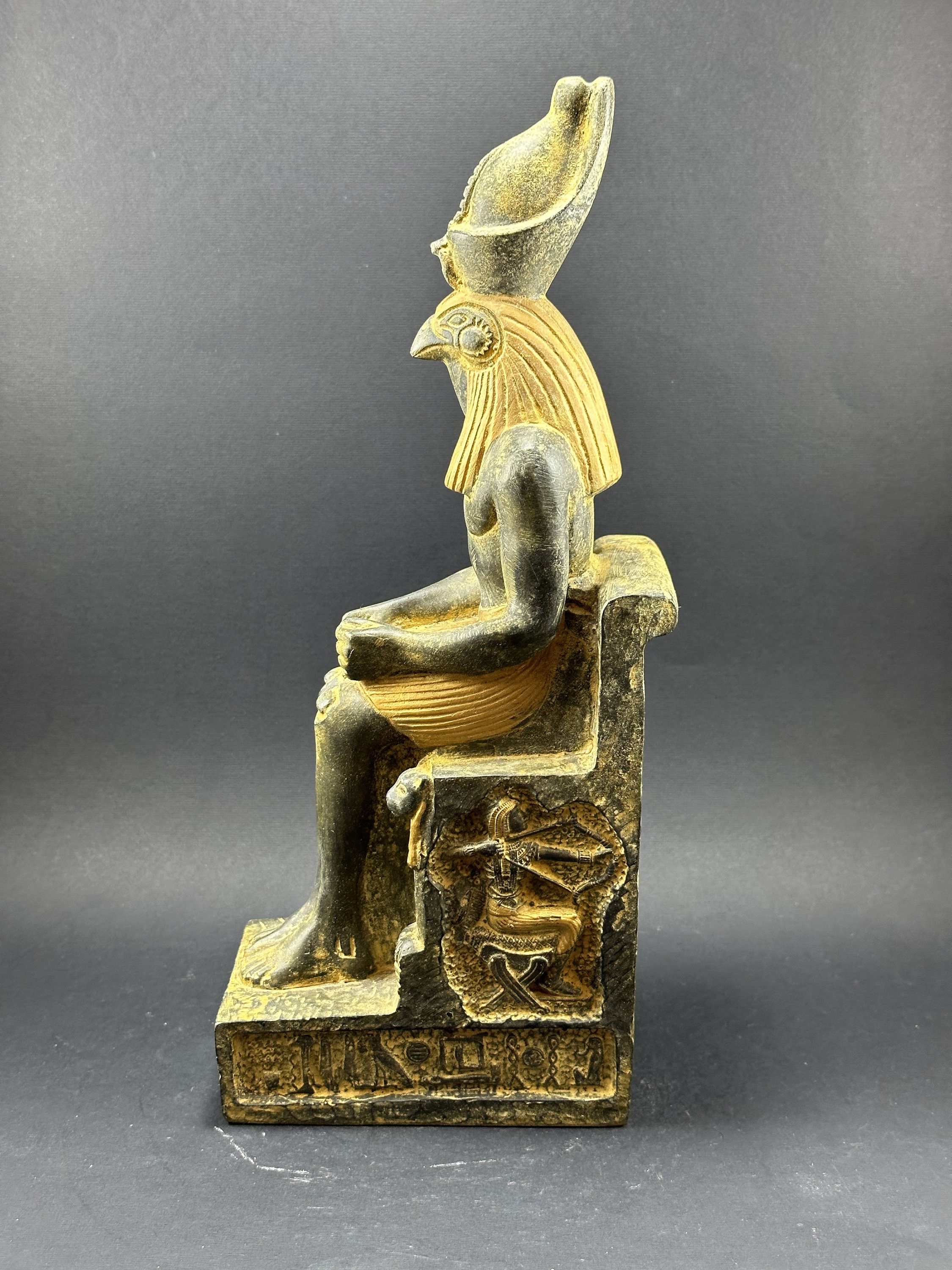 Statue Horus Falcon Headed God of Sky Standing Unique Art - Etsy