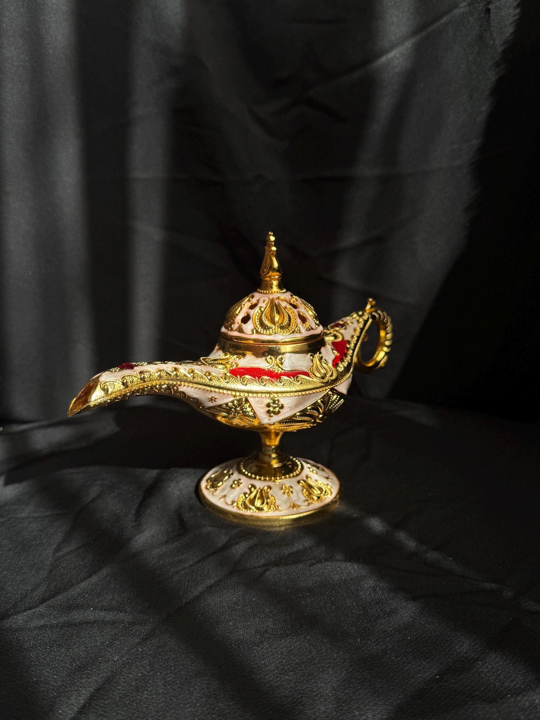 Aladdin Lamp Egyptian Genie Decorated Ornately Embossed Collection for ...