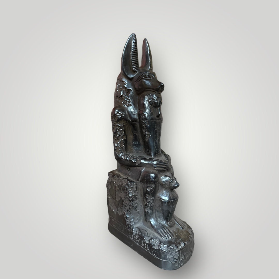 Rare Ancient Egyptian Antique ANUBIS Protect Baboon and Ushabti Statue ...