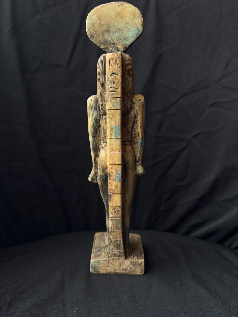 Unique Ancient Egyptian Thoth Statue With Ibis Head and Sun Disk God of ...