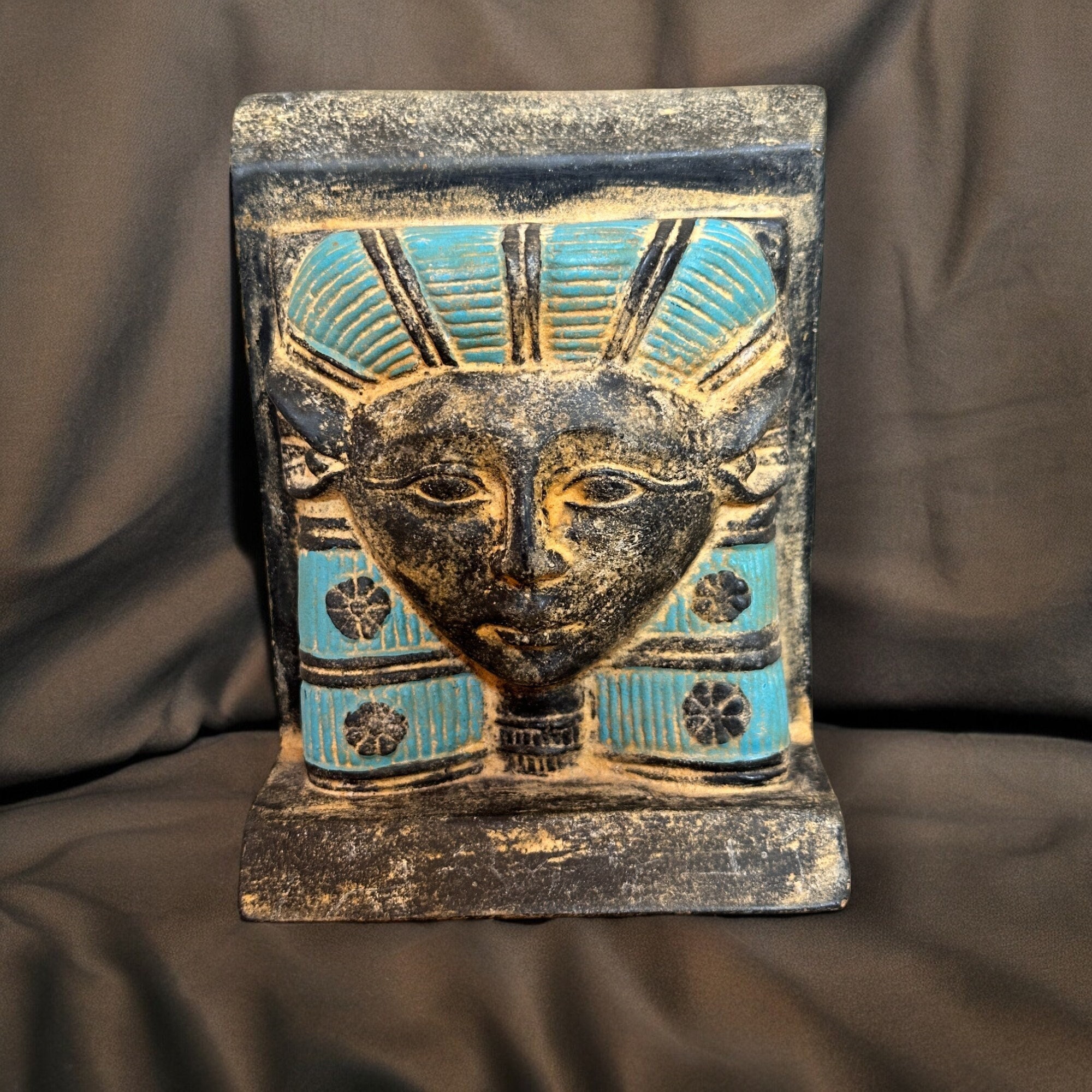 Unique Goddess Hathor Statue Face Hathor Mask Sculpture Hathor Head ...