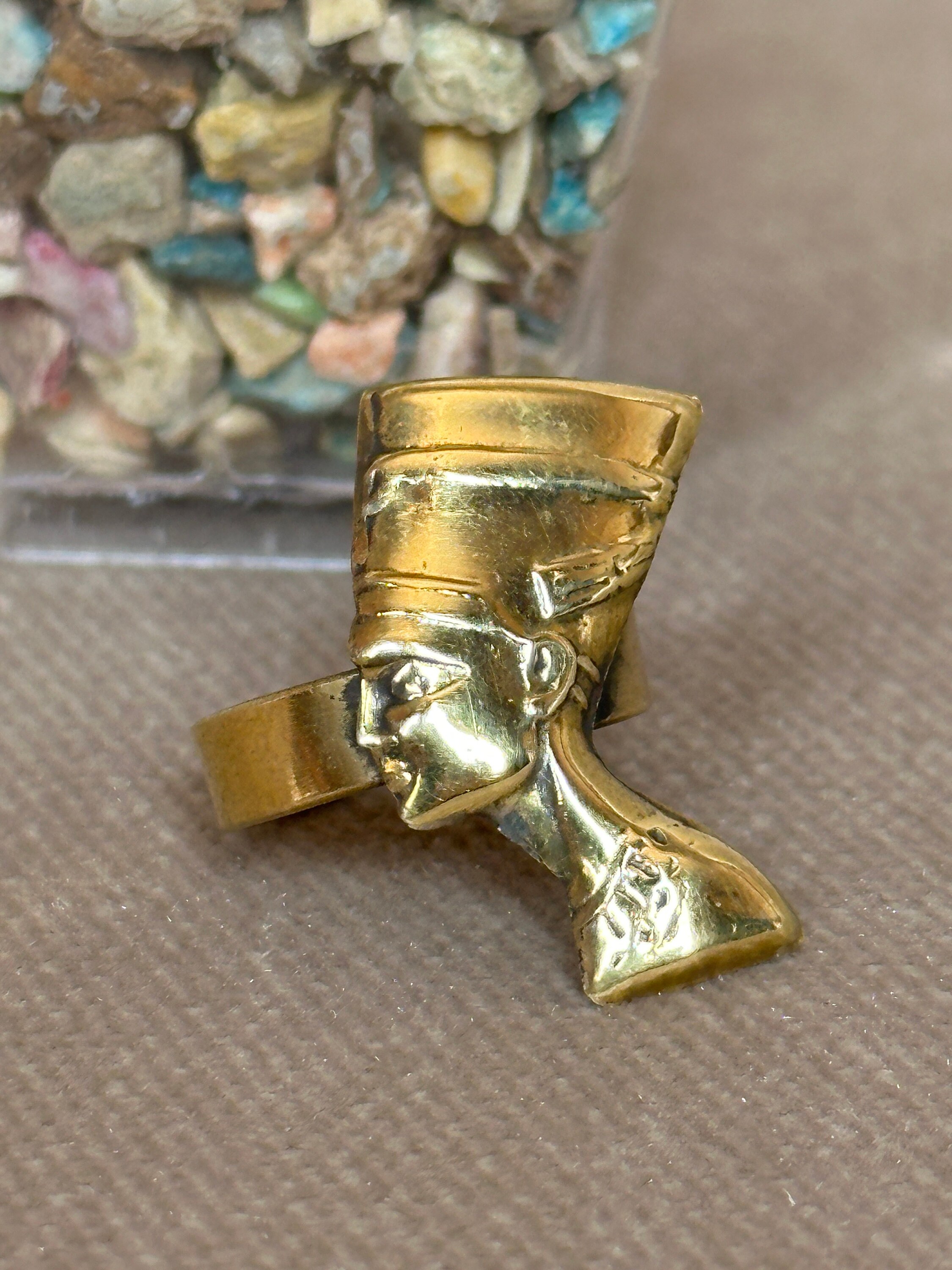 Queen Nefertiti Egyptian Statement Ring Gift for Men Women - Egyptian ...