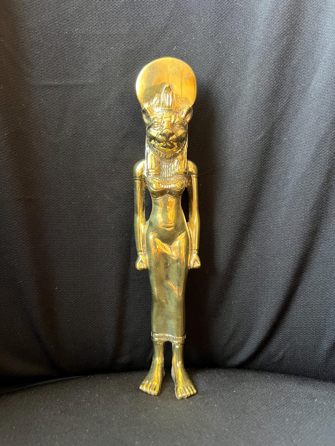 Sekhmet Brass Statue Goddess of War Lioness God Sculpture Egyptian ...