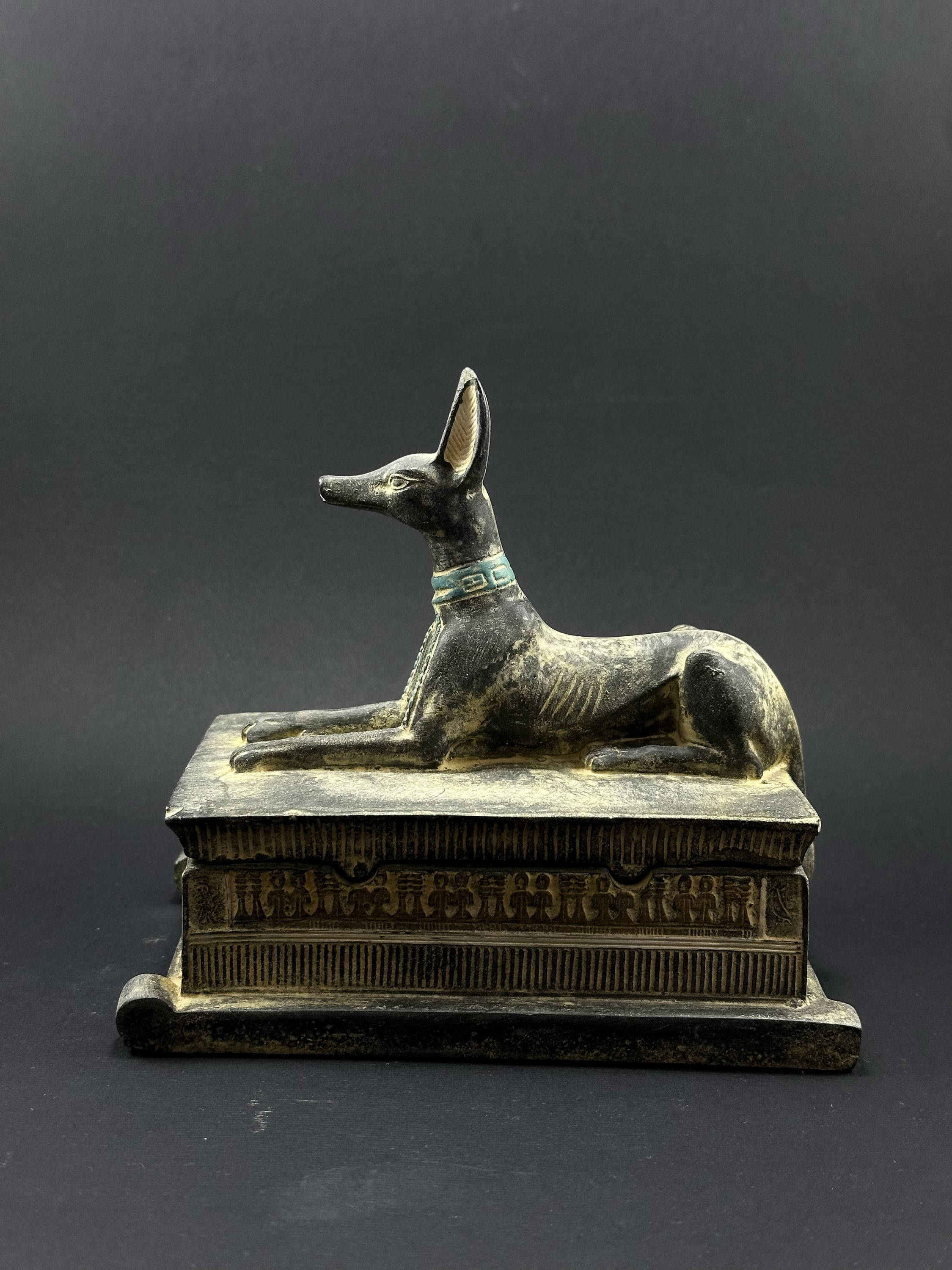 Openable Anubis Tomb Ancient Sculpture Anubis God Sitting on a - Etsy