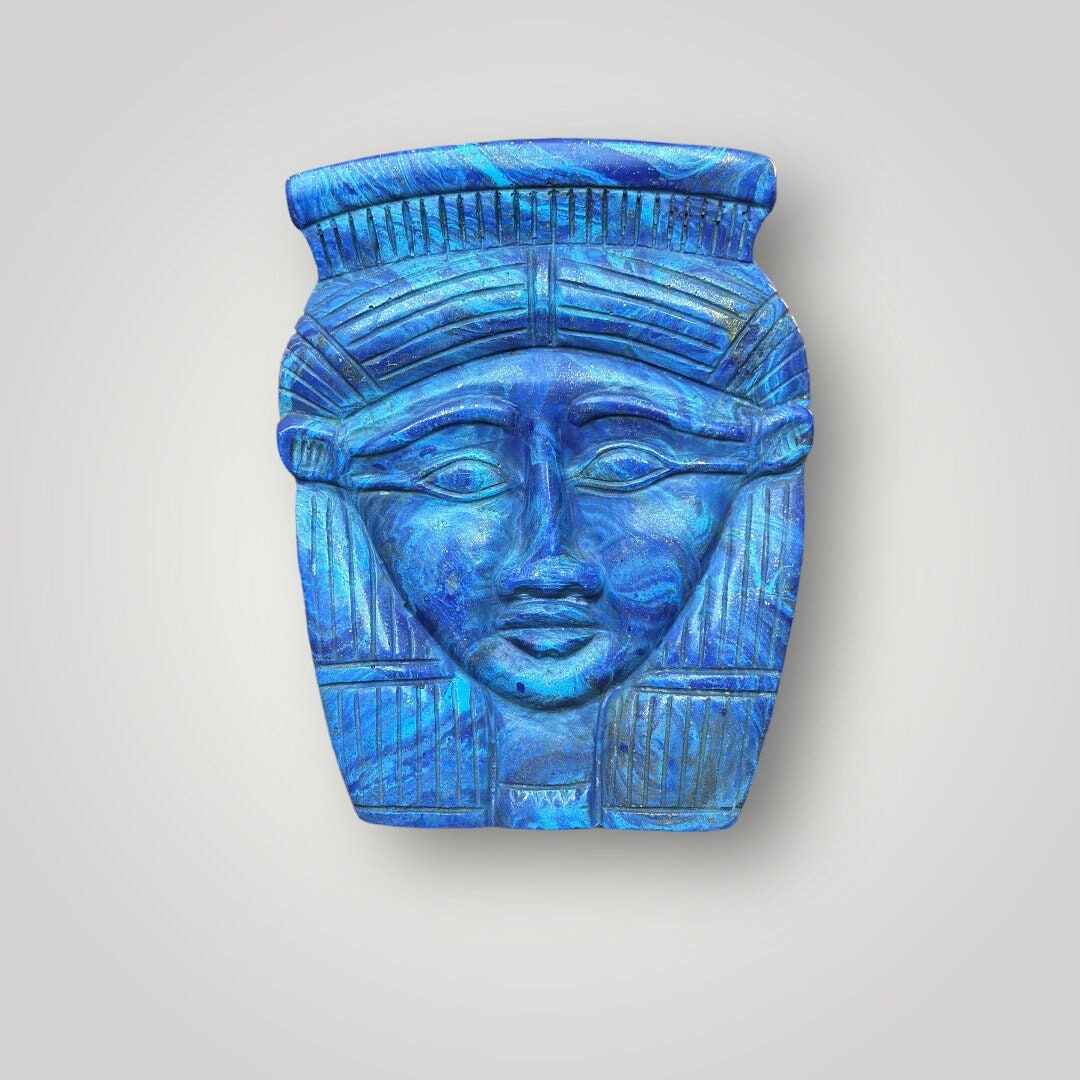 Hathor Head Egyptian Goddess Hathor Mask Statuette Goddess Hathor ...