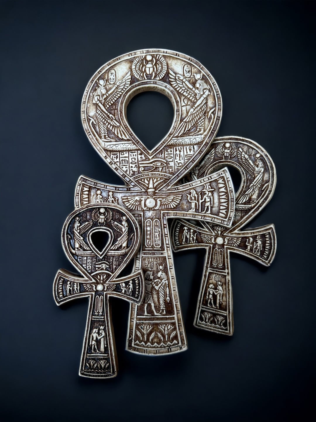 Set of Ancient Egyptian Ankh Key of Life Hanging for Decoration Cross ...