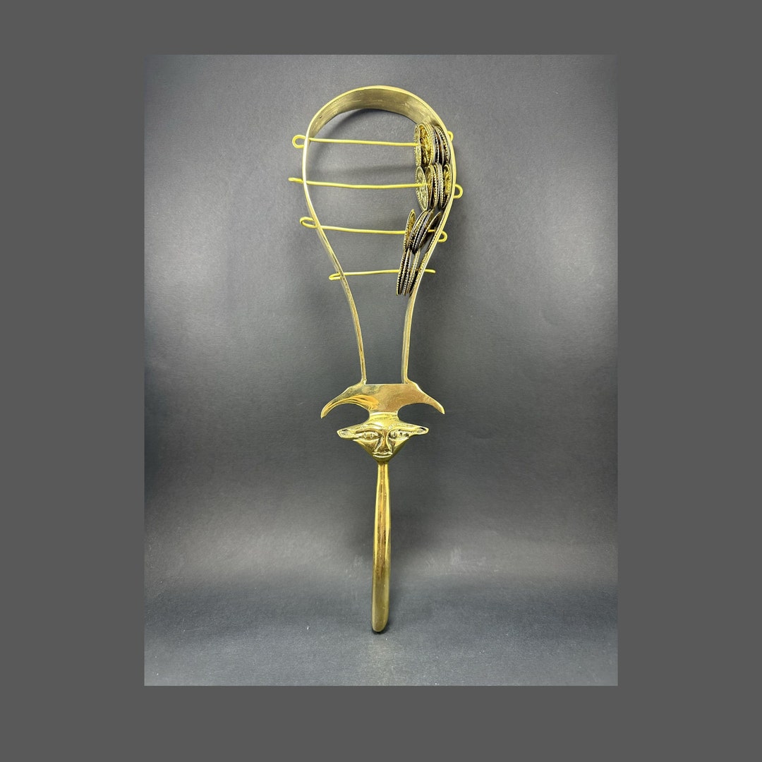 Unique Goddess Hathor Sistrum Made of Copper Sacred Musical Instrument ...