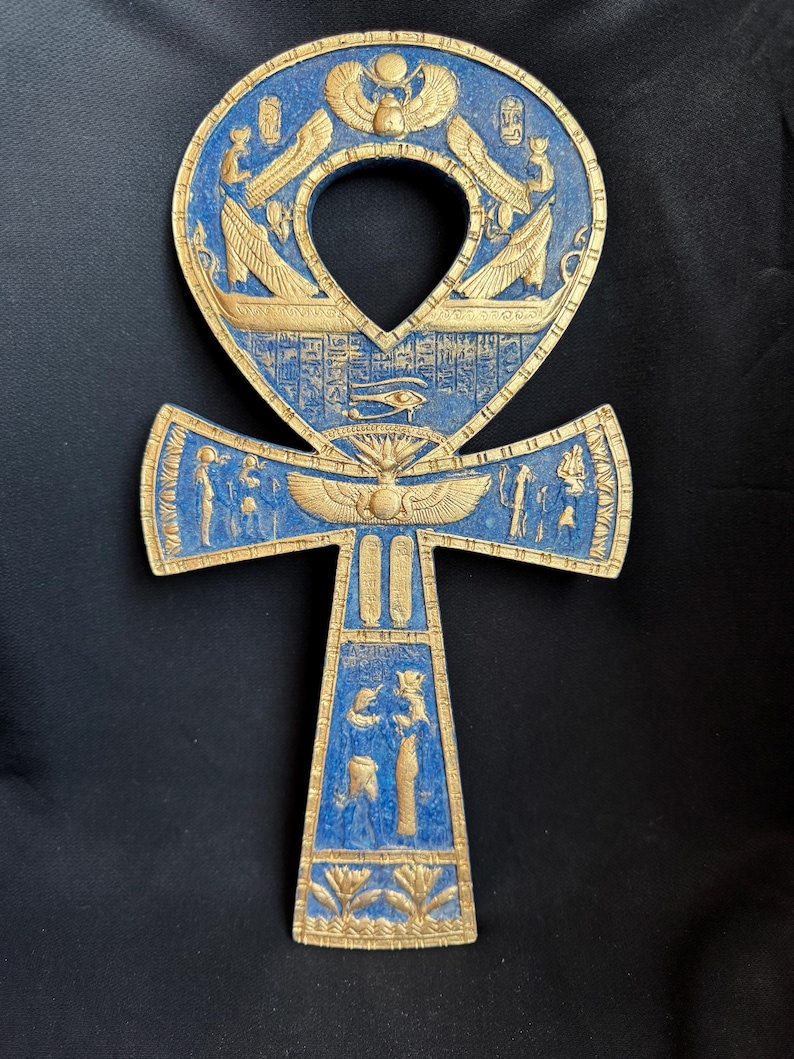 Key of Life Ankh With Pharaonic Symbols Home Decor Egyptian Altar ...