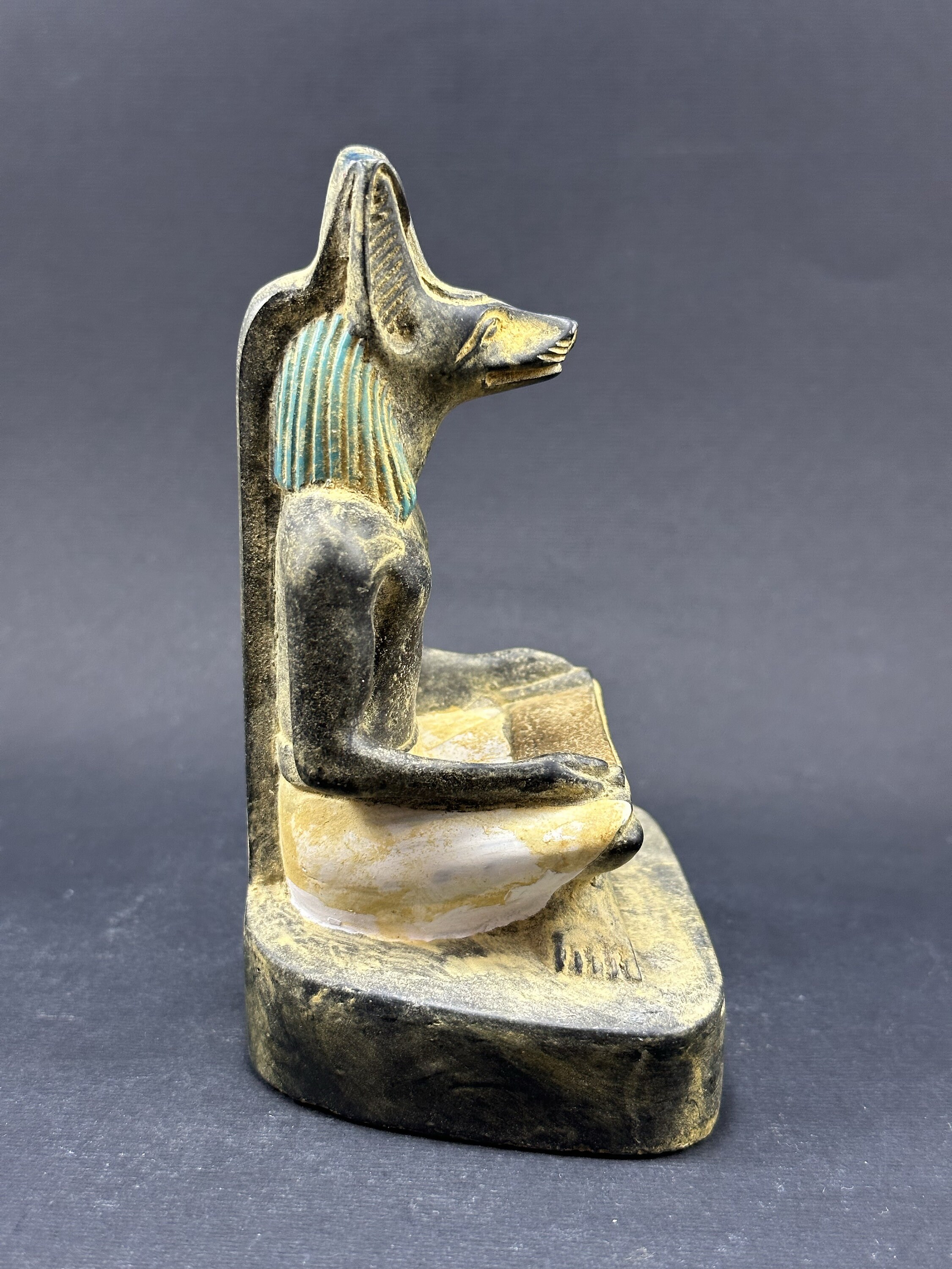 Egyptian Seated Statue Anubis the Statue of the Ancient - Etsy