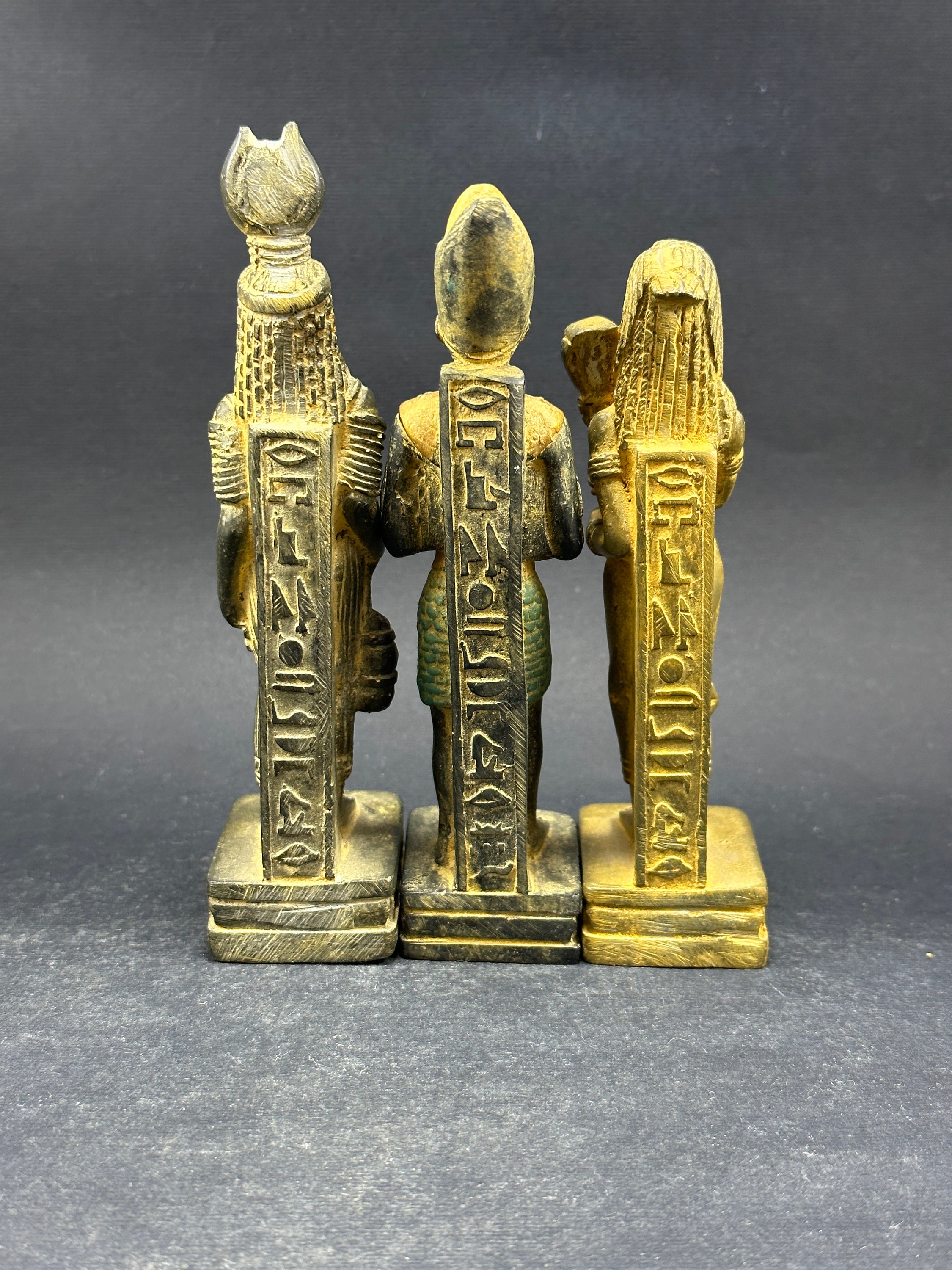 Set of Tiny Four Ancient Egyptian Deities Statues Egyptian Statue ...