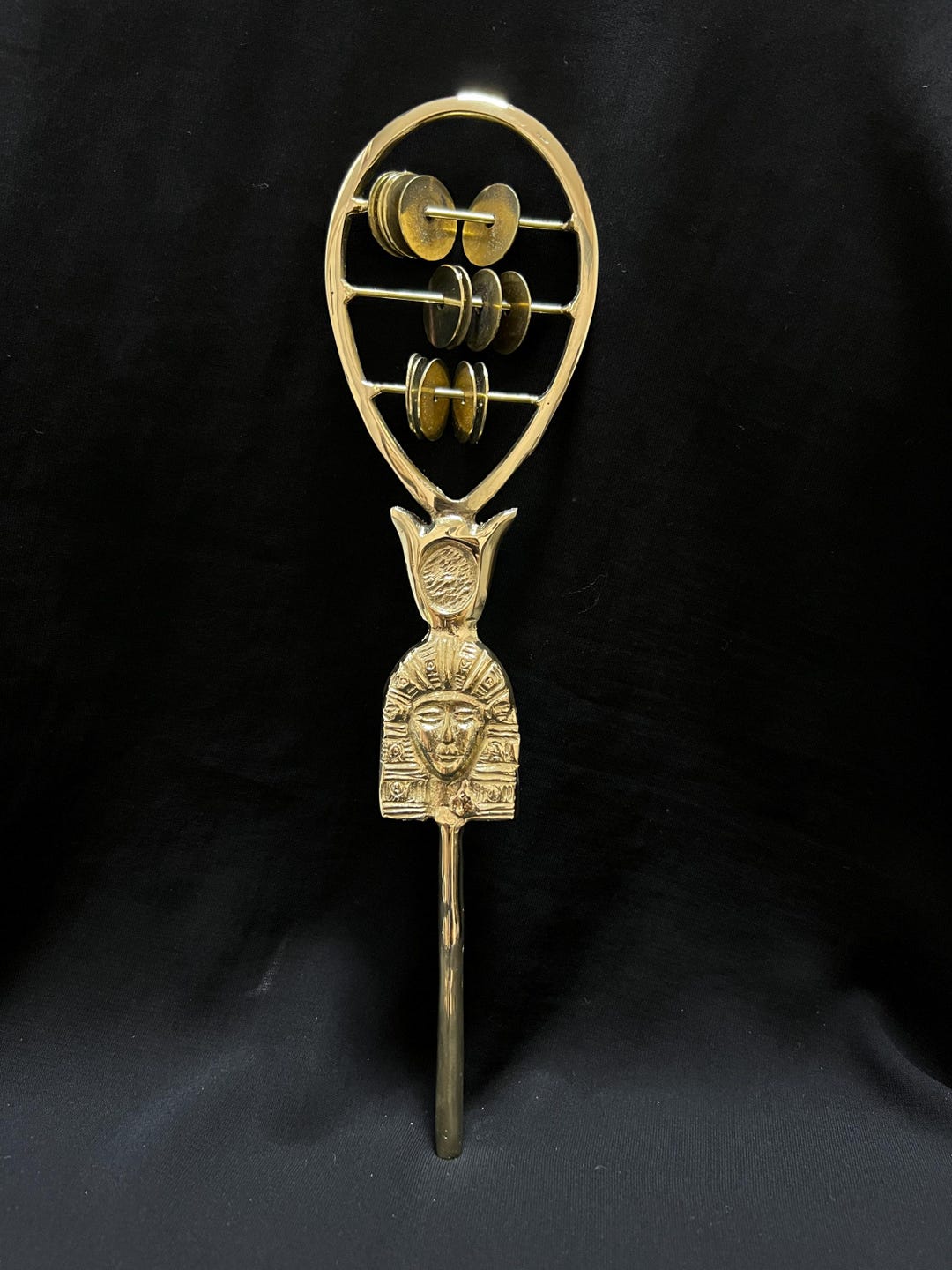Hathor Brass Sistrum — Goddess of Joy, Love and Music Made in Egypt - Etsy