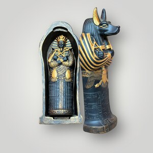 Replica Statue of Anubis With a Mummies Inside Anubis Coffin Museum ...