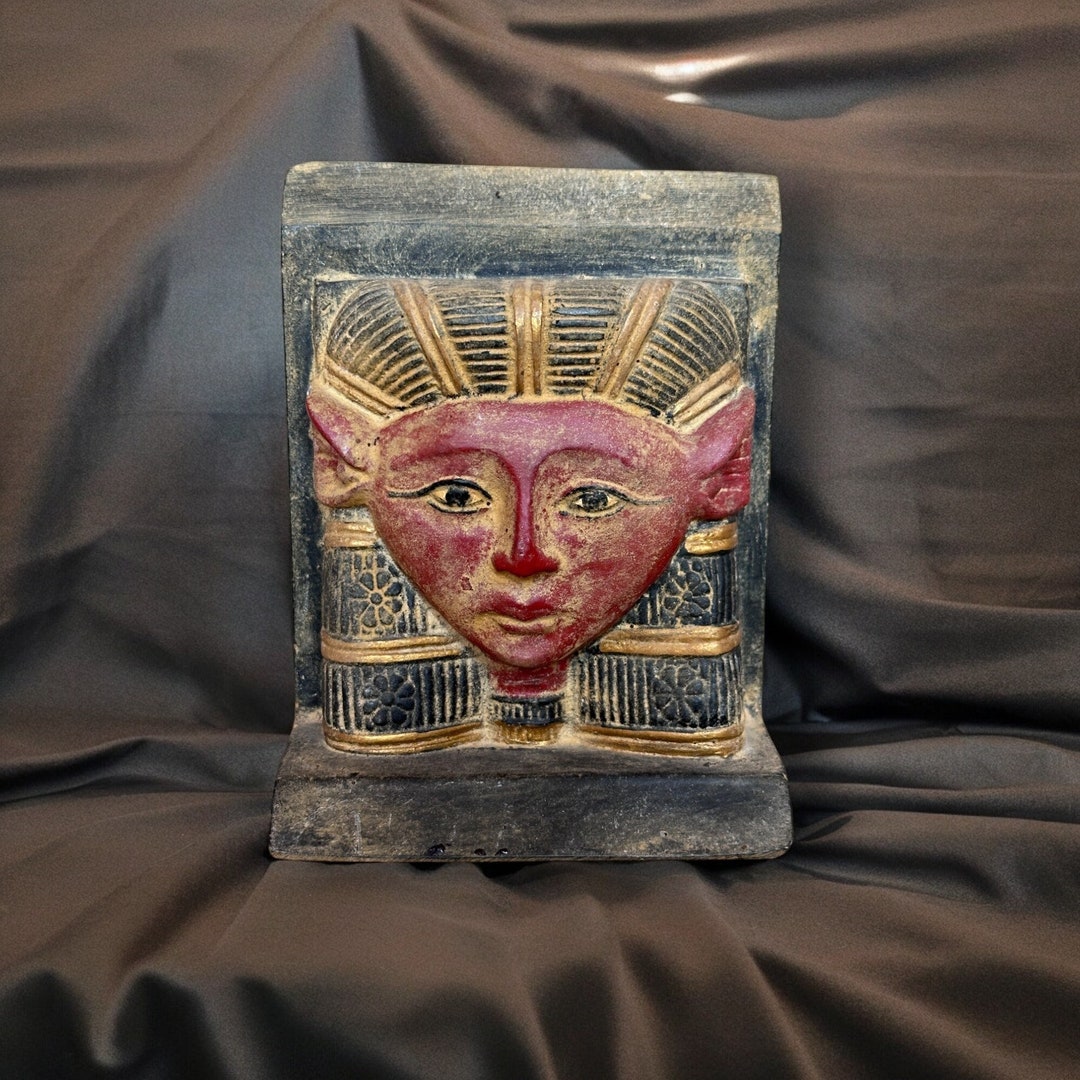 Unique Goddess Hathor Statue Face Hathor Mask Sculpture Hathor Head ...