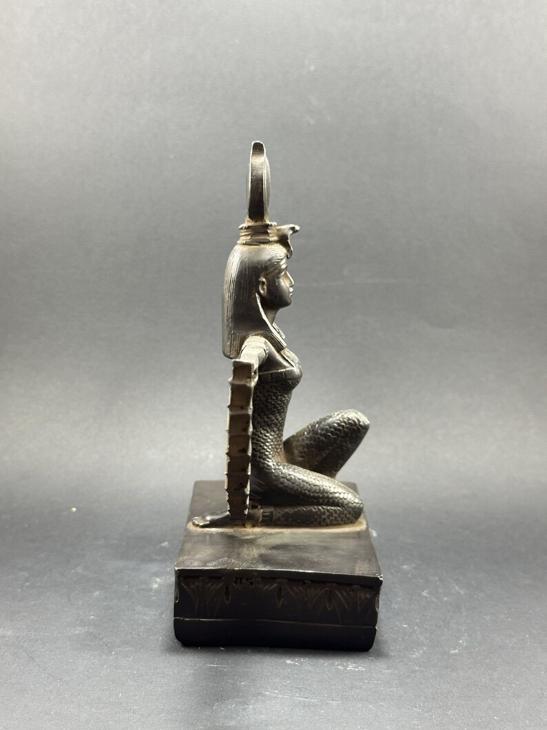 Isis Goddess Statue With Open Wings Ancient Egyptian Statue Poly Stone ...
