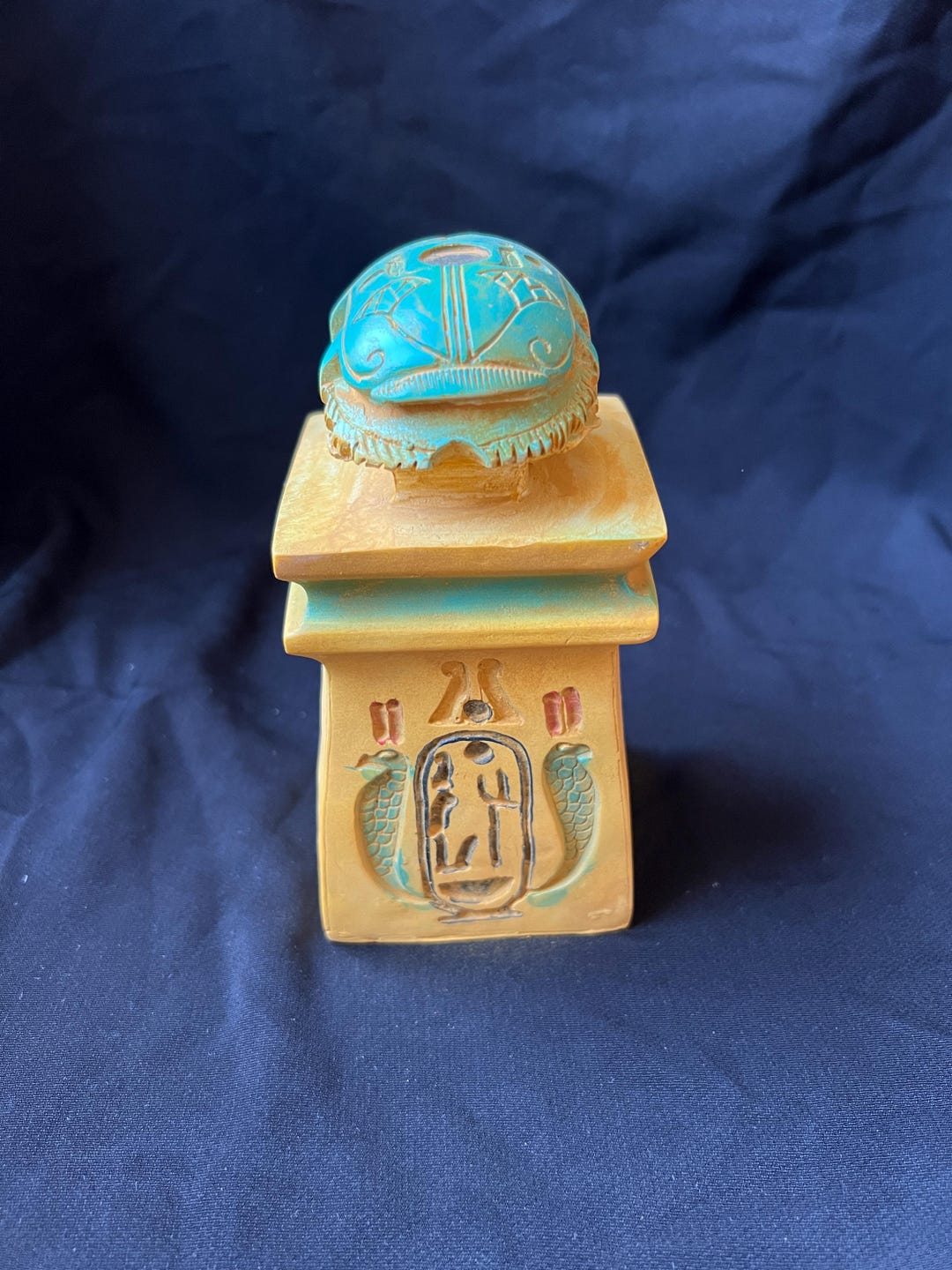 Unique Scarab Box | Aged Antique Style Decor Made in Egypt - Etsy