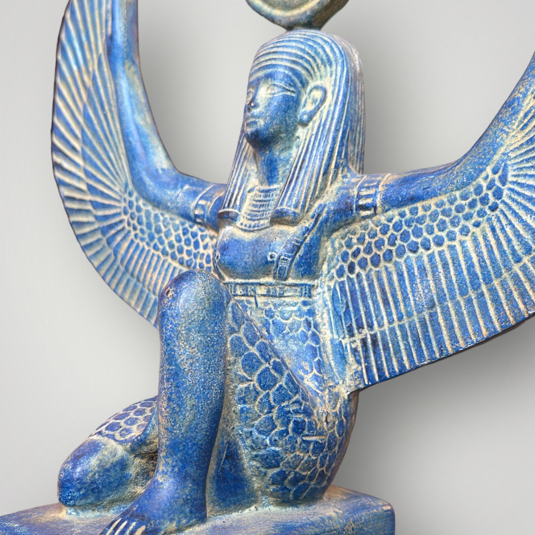 Unique Statue of Egyptian Goddess Maat With Open Wings Goddess of Truth ...