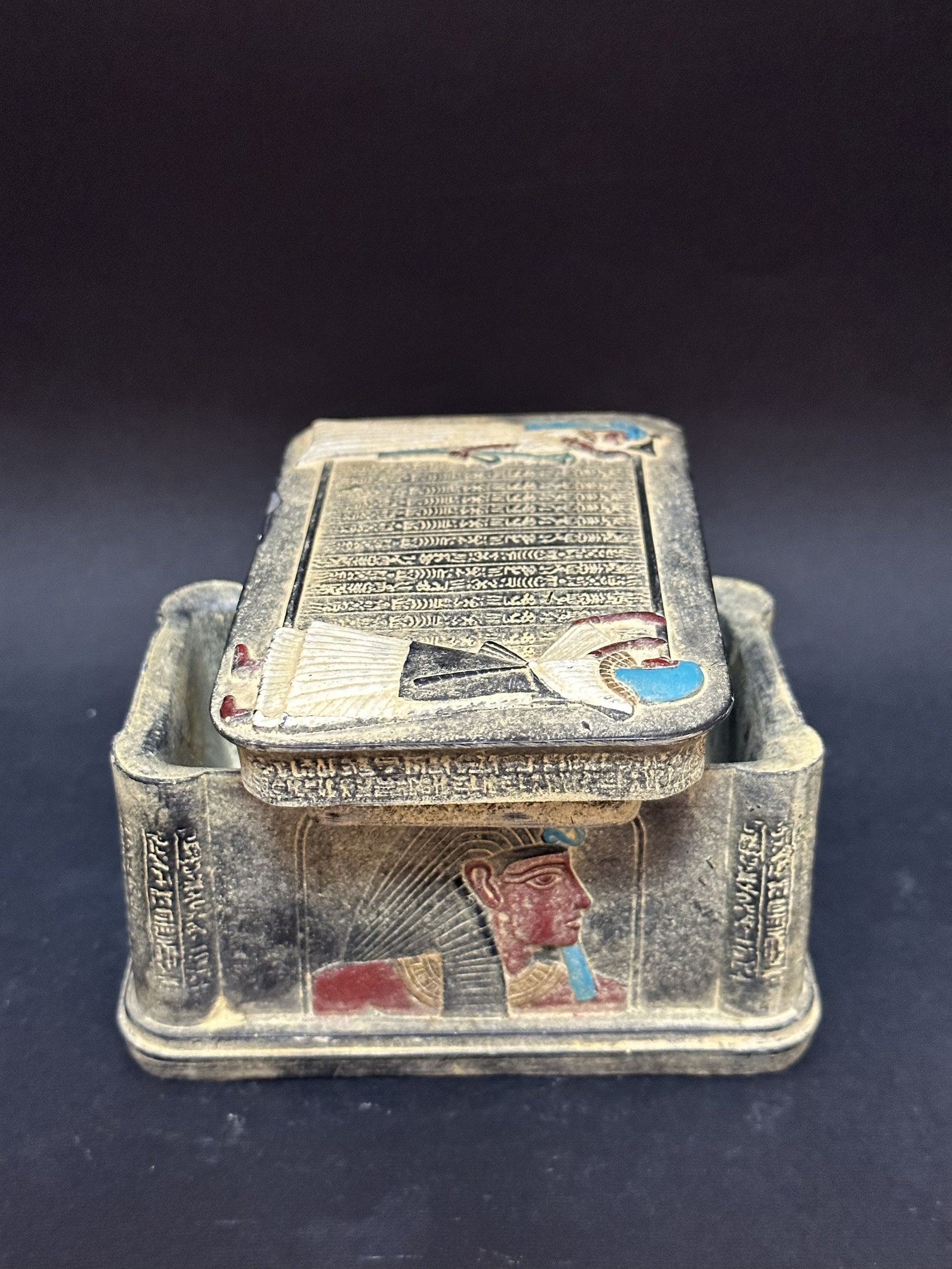 Authentic Treasure Box of Ancient Egyptian Pharaonic Style Treasure ...