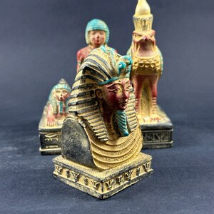 Set of Tiny Four Ancient Egyptian Deities Statues - Egyptian Statue ...
