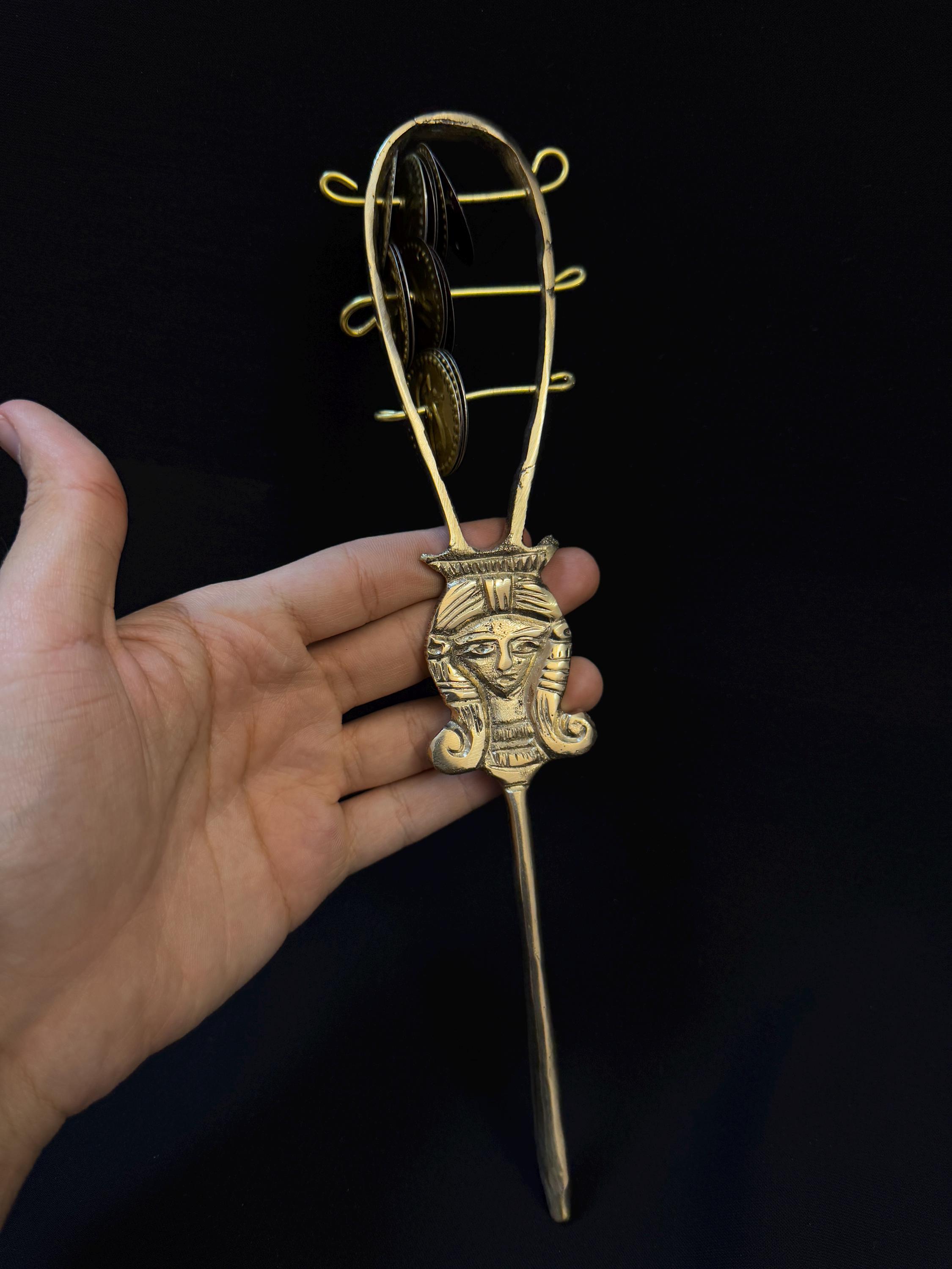 Hathor Sistrum Goddess Sacred Musical Instrument of Ancient Egypt ...