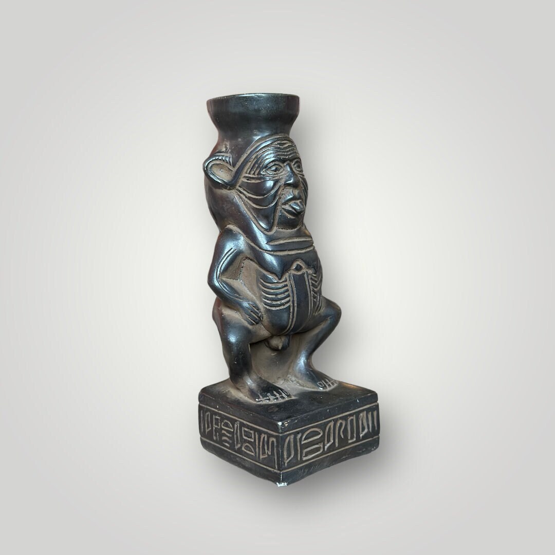 Ancient Egyptian God Bes Statue Handcraft Protector of Households Made ...