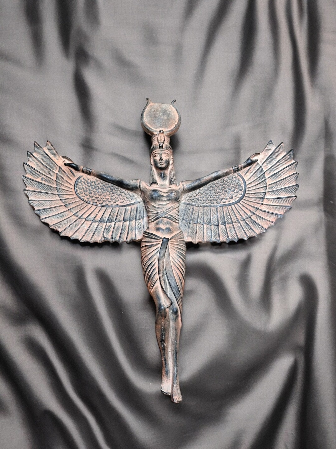 Isis Statue Egyptian Winged Goddess Isis Sculpture Ancient Egyptian ...