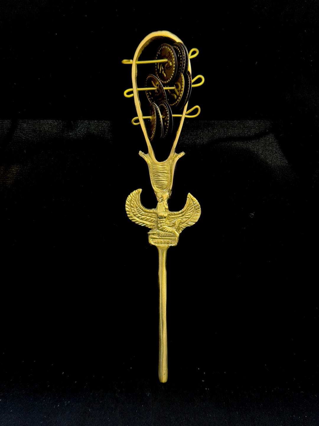 Unique Goddess Isis Copper Sistrum Sacred Musical Instrument of Ancient ...