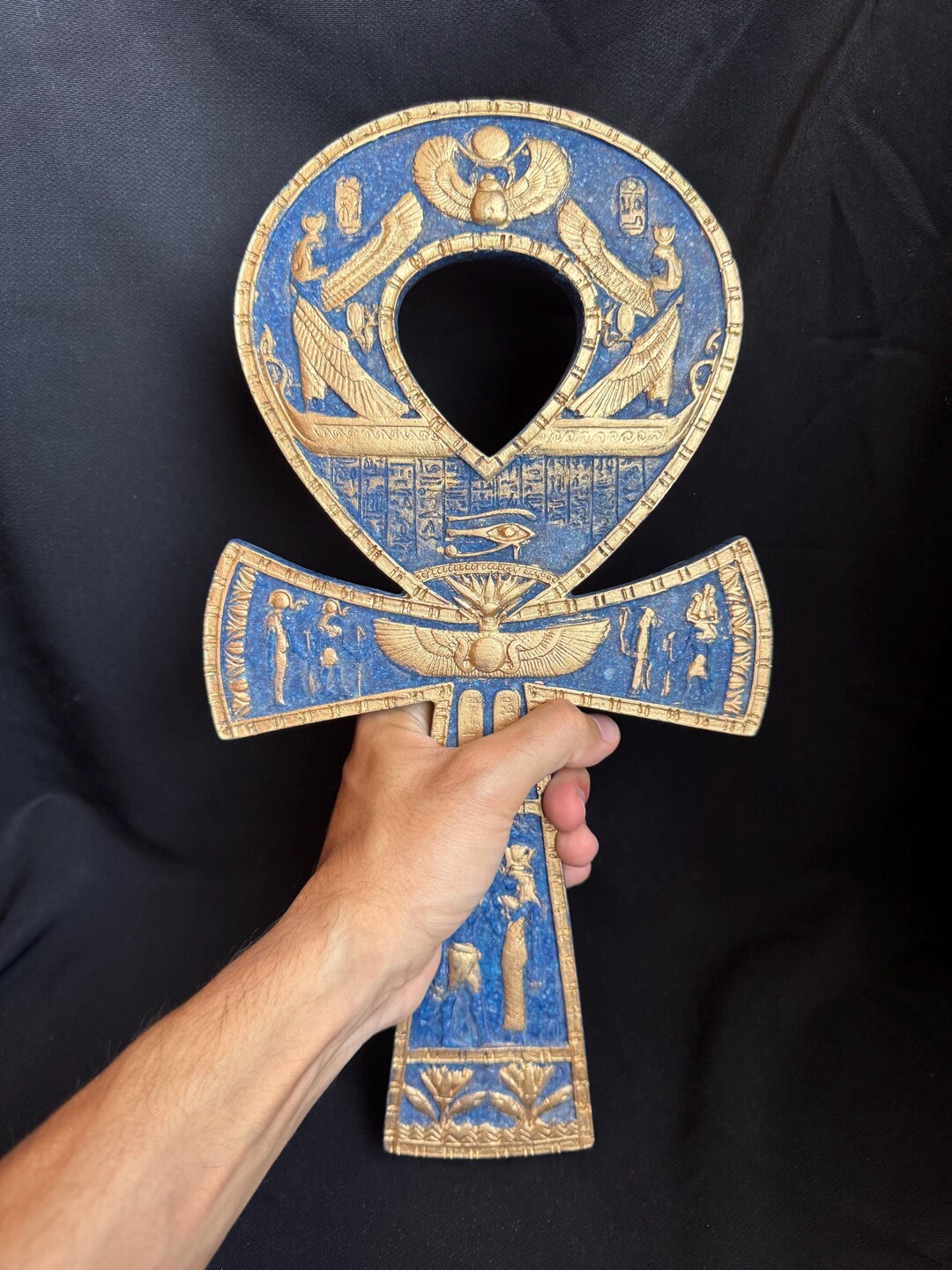 Key of Life Ankh With Pharaonic Symbols Home Decor Egyptian Altar ...
