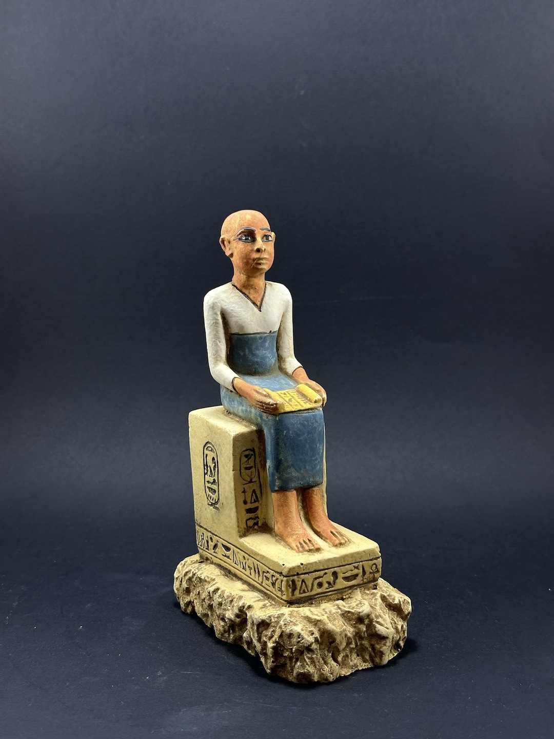 Unique Statue Ancient Egyptian Writer Ancient Egyptian Scribe Statue ...