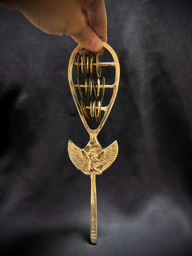 Golden Isis Sistrum of Divine Protection Made in Egypt - Etsy