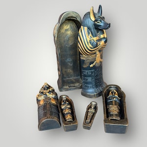 Replica Statue of Anubis With a Mummies Inside Anubis Coffin Museum ...