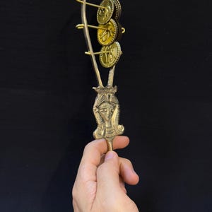 Hathor Sistrum Goddess Sacred Musical Instrument of Ancient Egypt ...