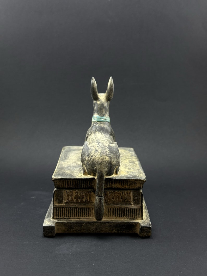 Openable Anubis Tomb Ancient Sculpture Anubis God Sitting on a - Etsy