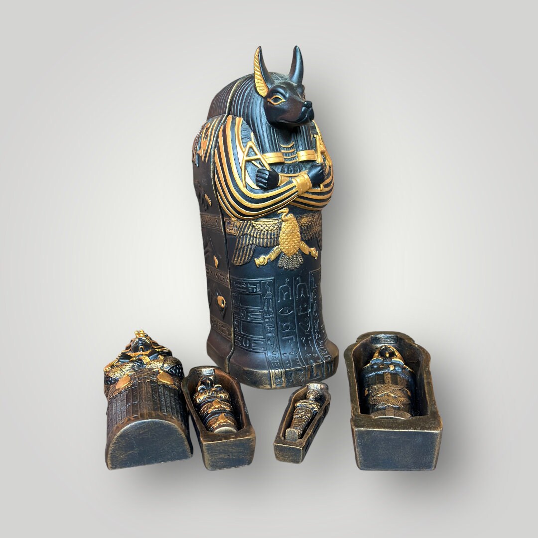 Replica Statue of Anubis With a Mummies Inside Anubis Coffin Museum ...
