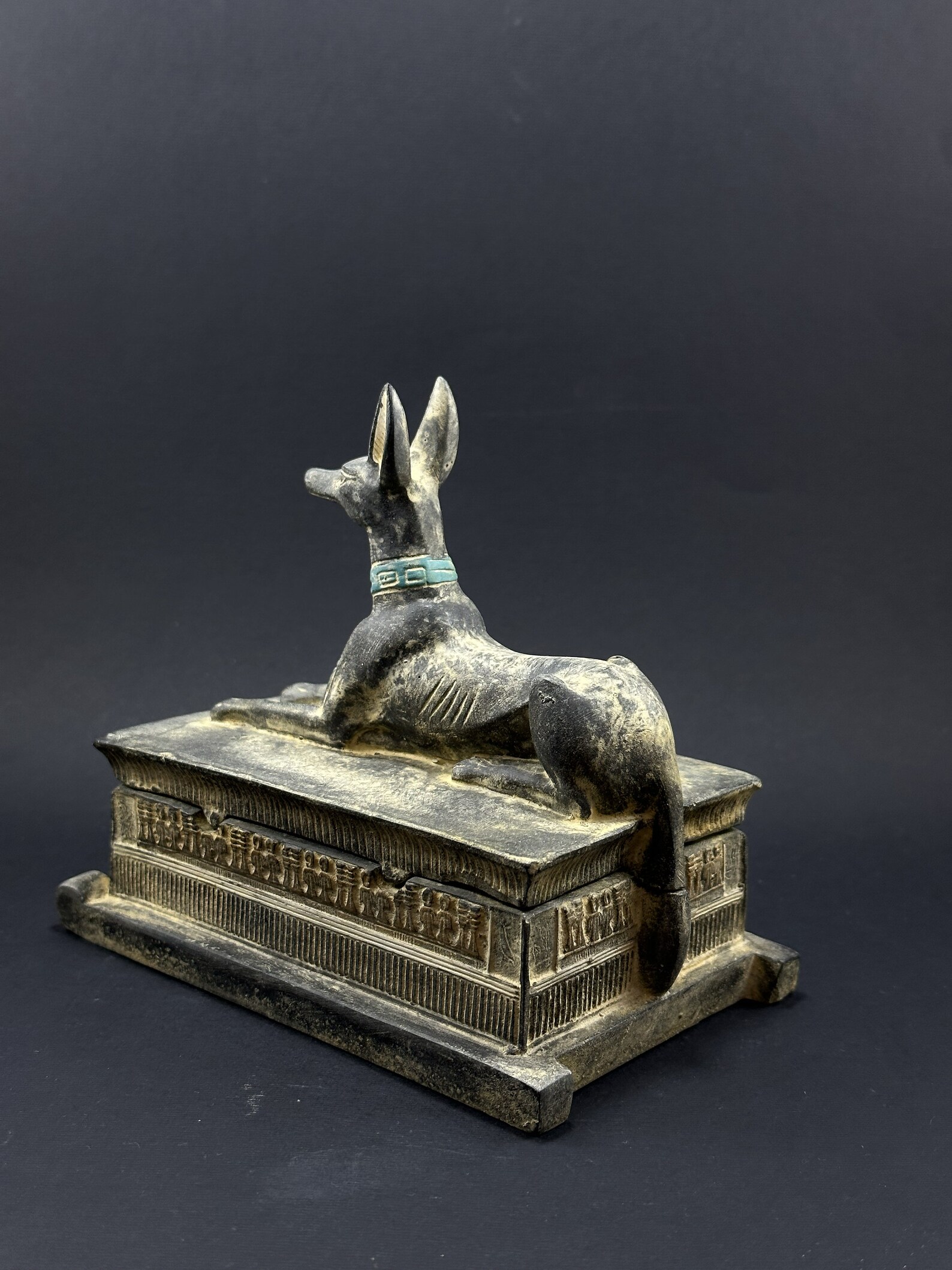 Openable Anubis Tomb Ancient Sculpture Anubis God Sitting on a - Etsy