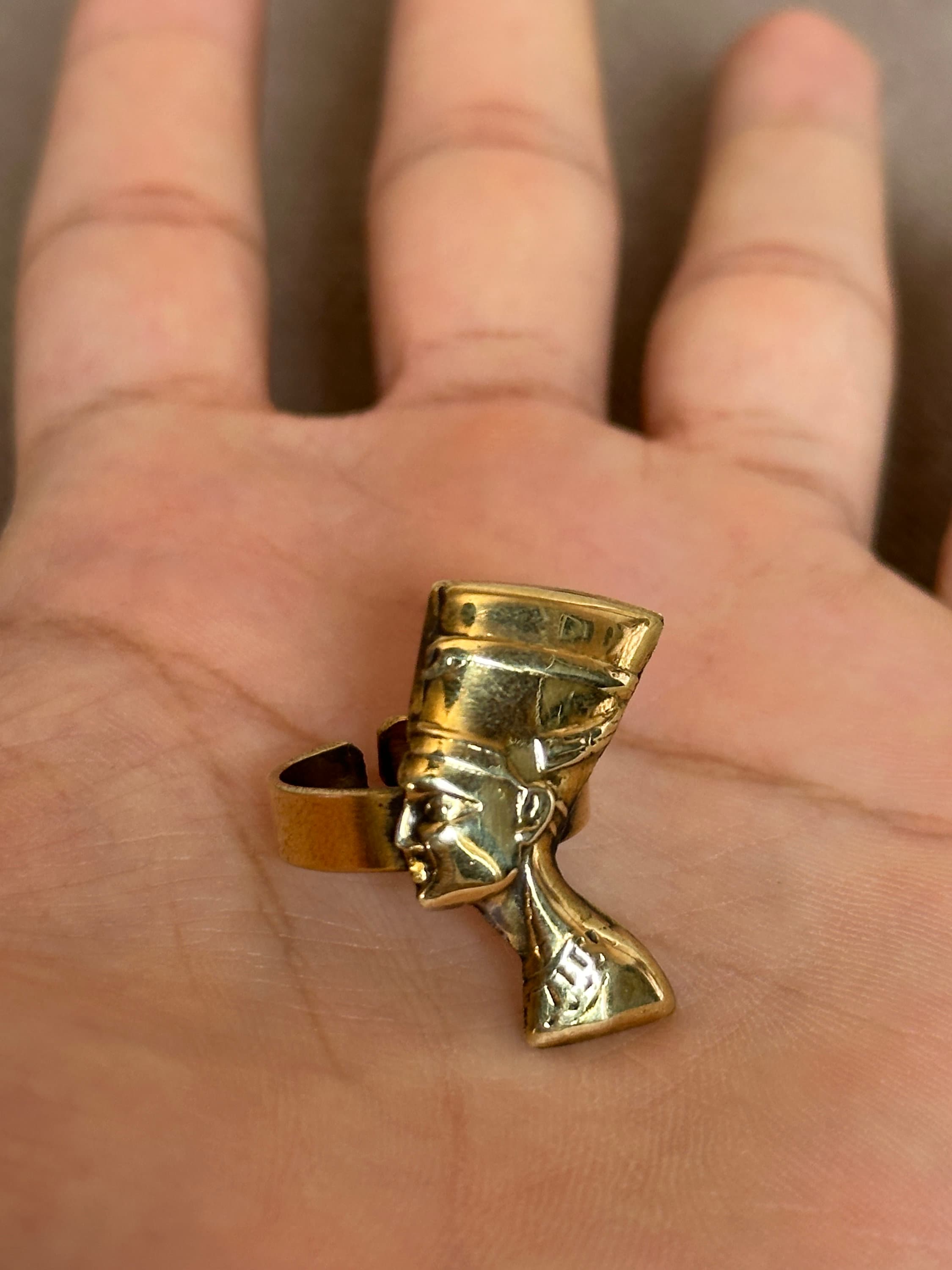 Queen Nefertiti Egyptian Statement Ring Gift for Men Women - Egyptian ...