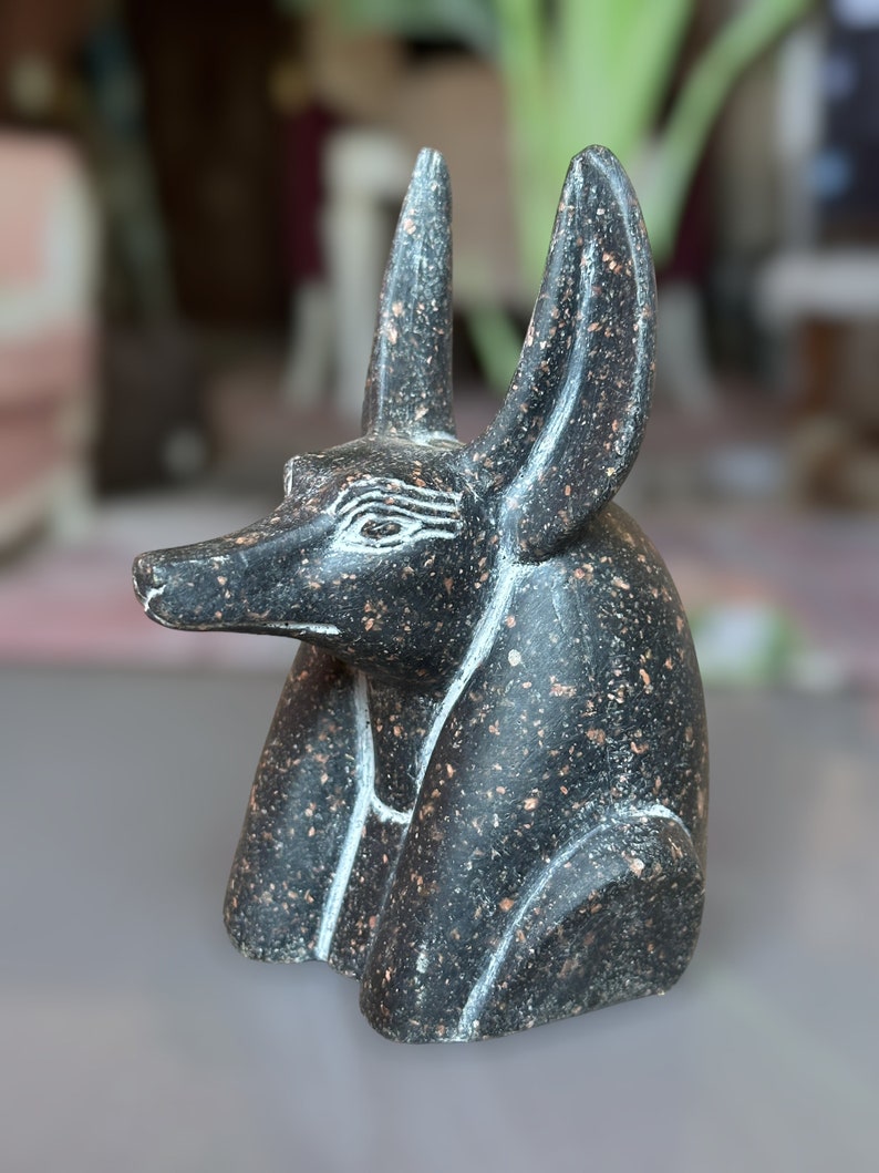 Unique Statue of Anubis Head, Anubis Egyptian God Statue Made in Egypt ...