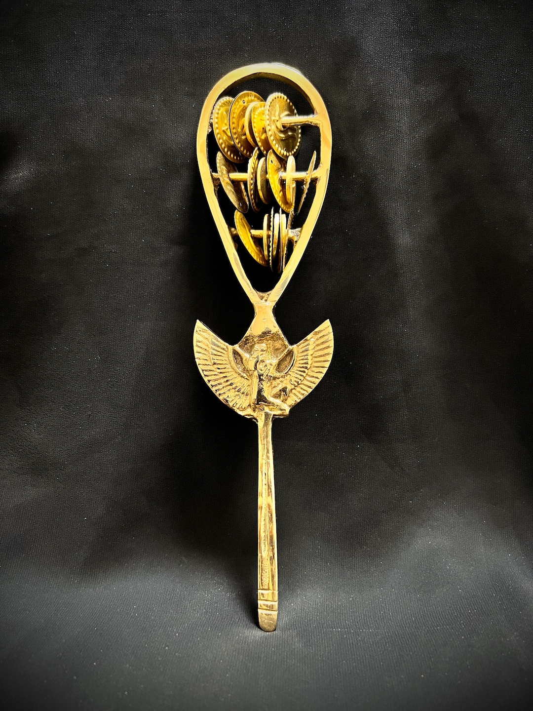 Golden Isis Sistrum of Divine Protection Made in Egypt - Etsy