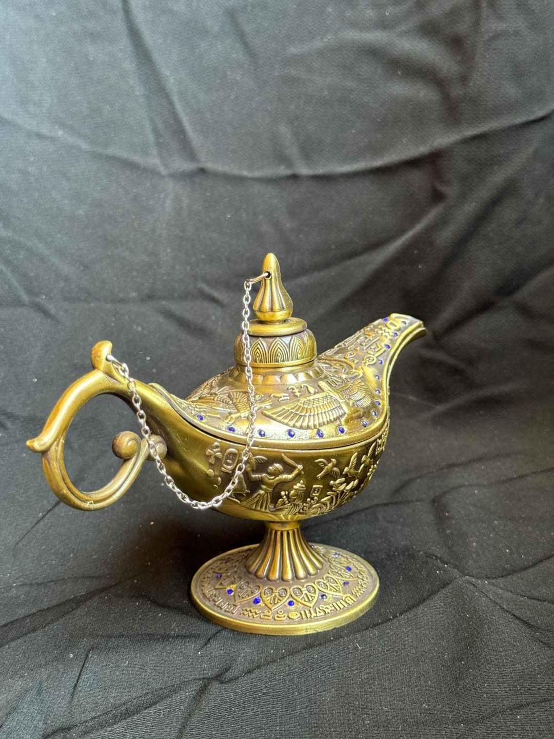 Handmade Aladdin Magic Lamp Genie Lamp Antique Oil Lamp Brass ...