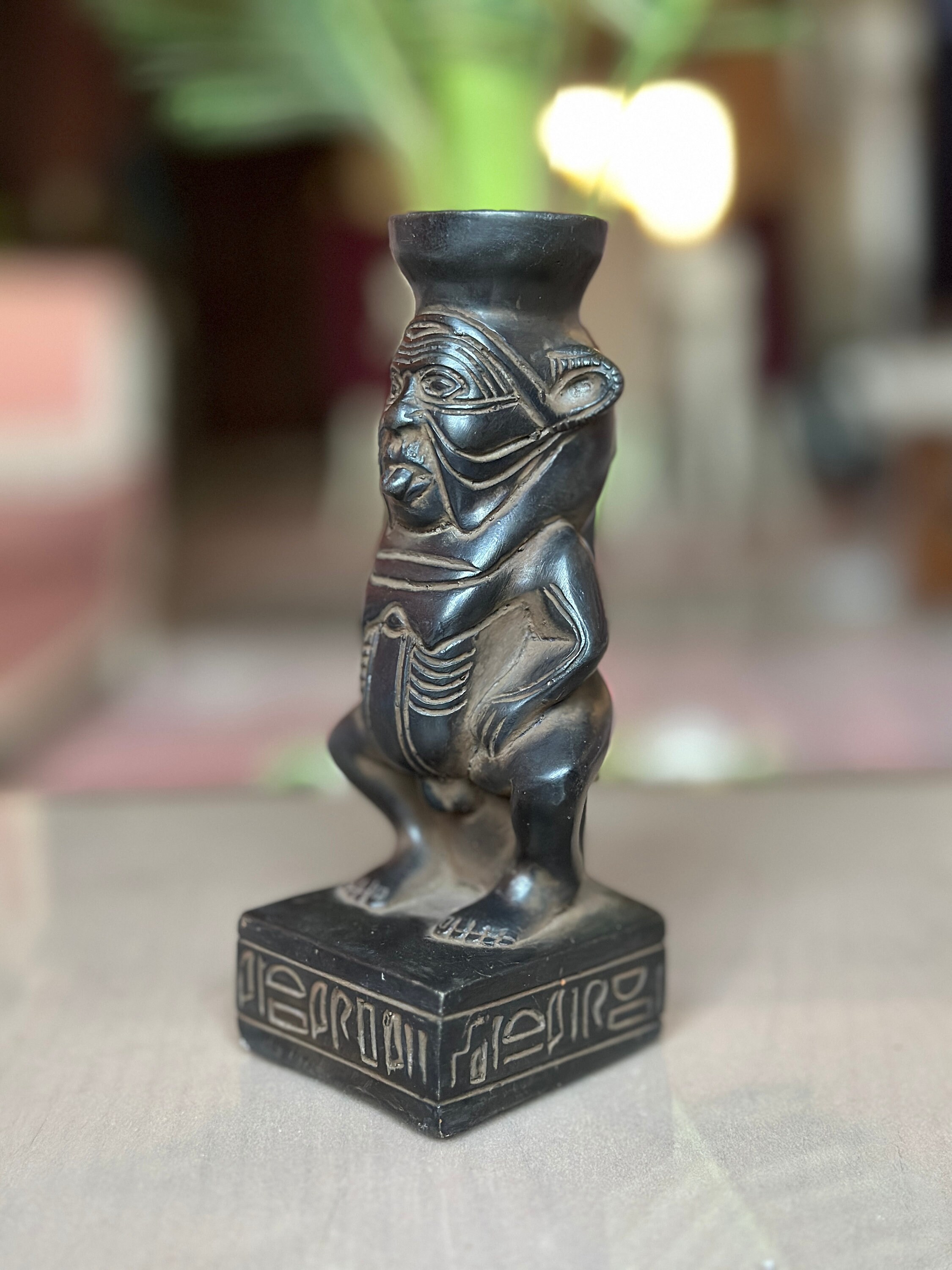 Ancient Egyptian God Bes Statue Handcraft Protector of - Etsy