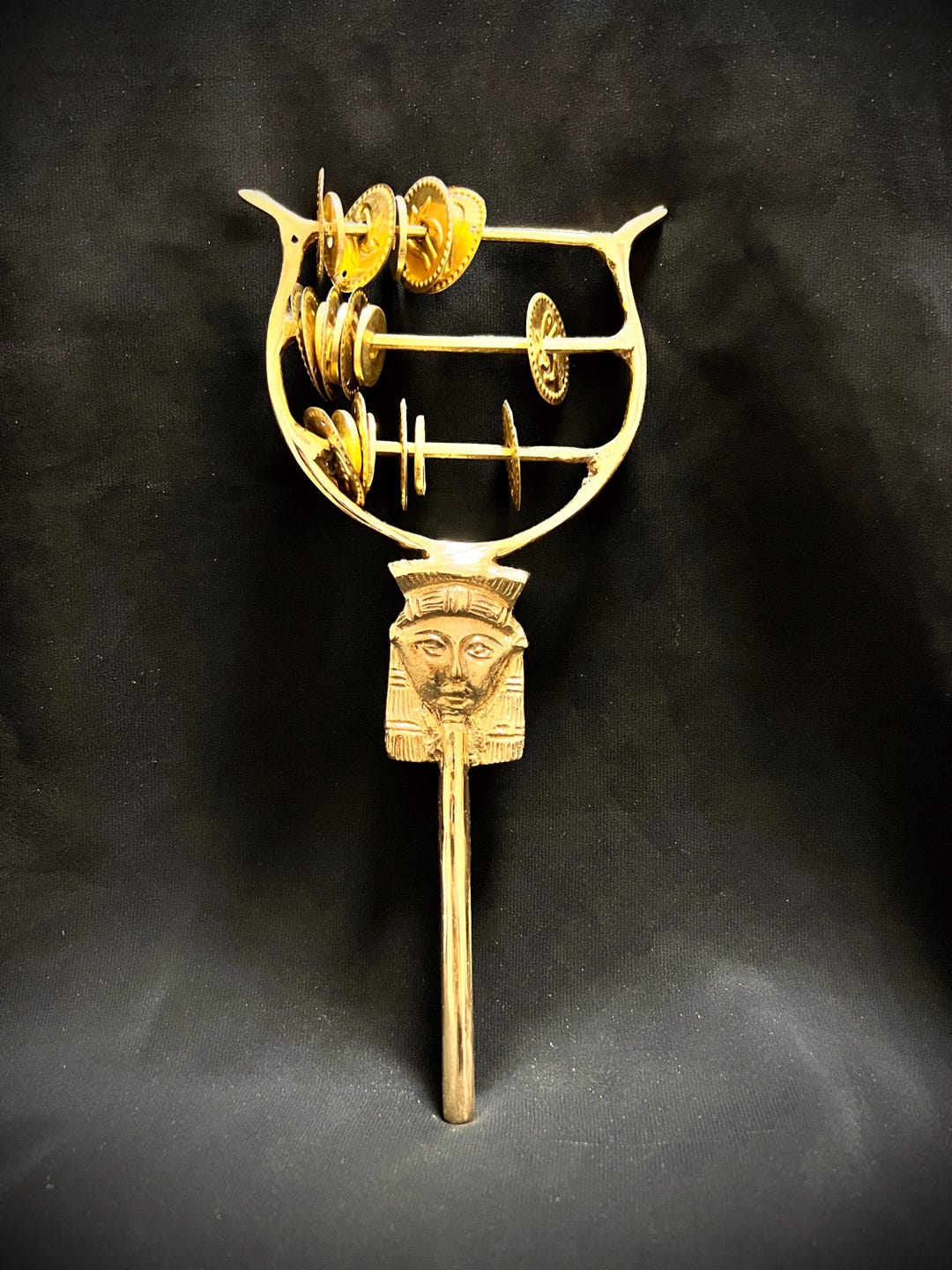 Unique Golden Hathor Sistrum of Ritual Light Made in Egypt - Etsy Canada