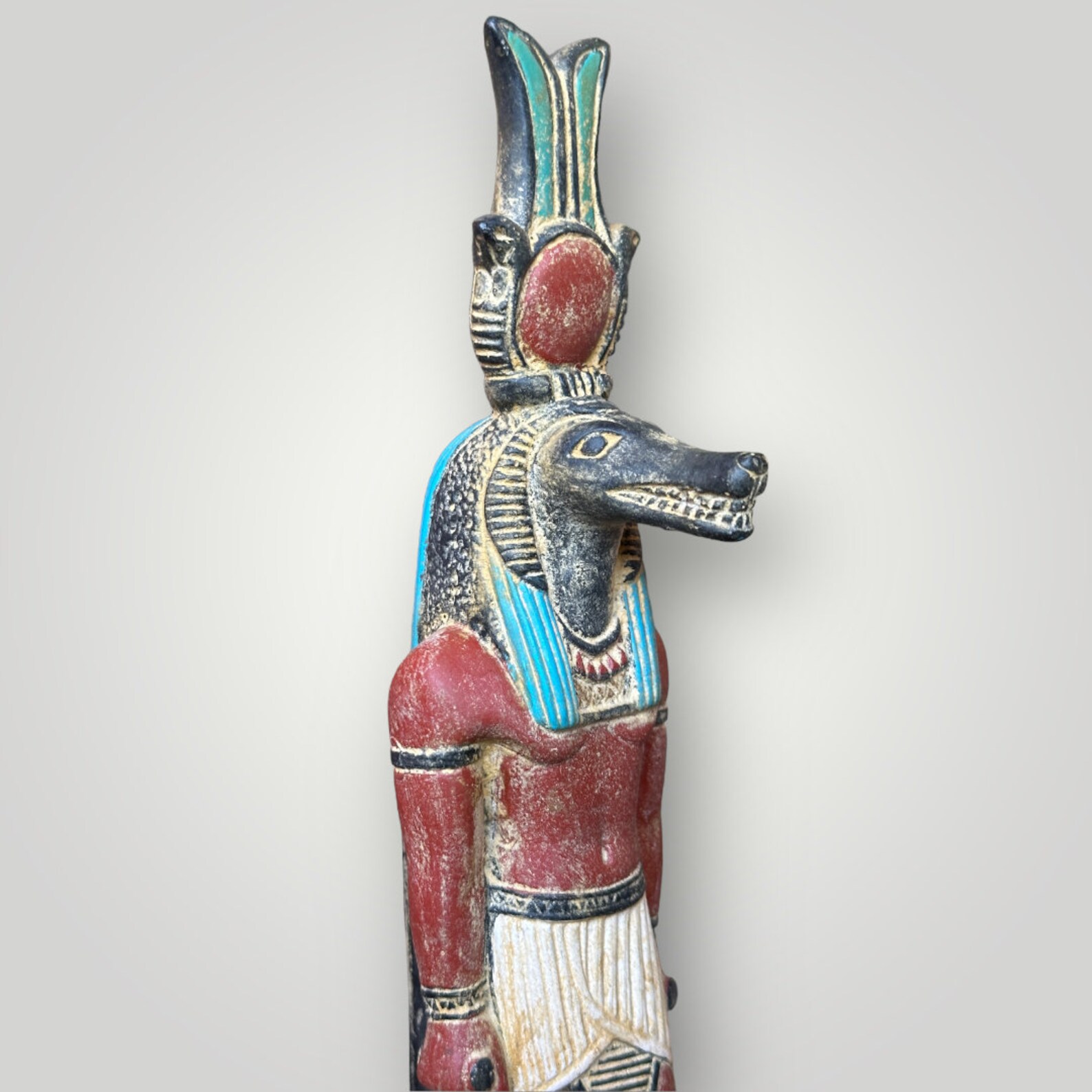 Egyptian Sobek Crocodile God of Nile Statue Handcrafted Sobki Sculpture ...