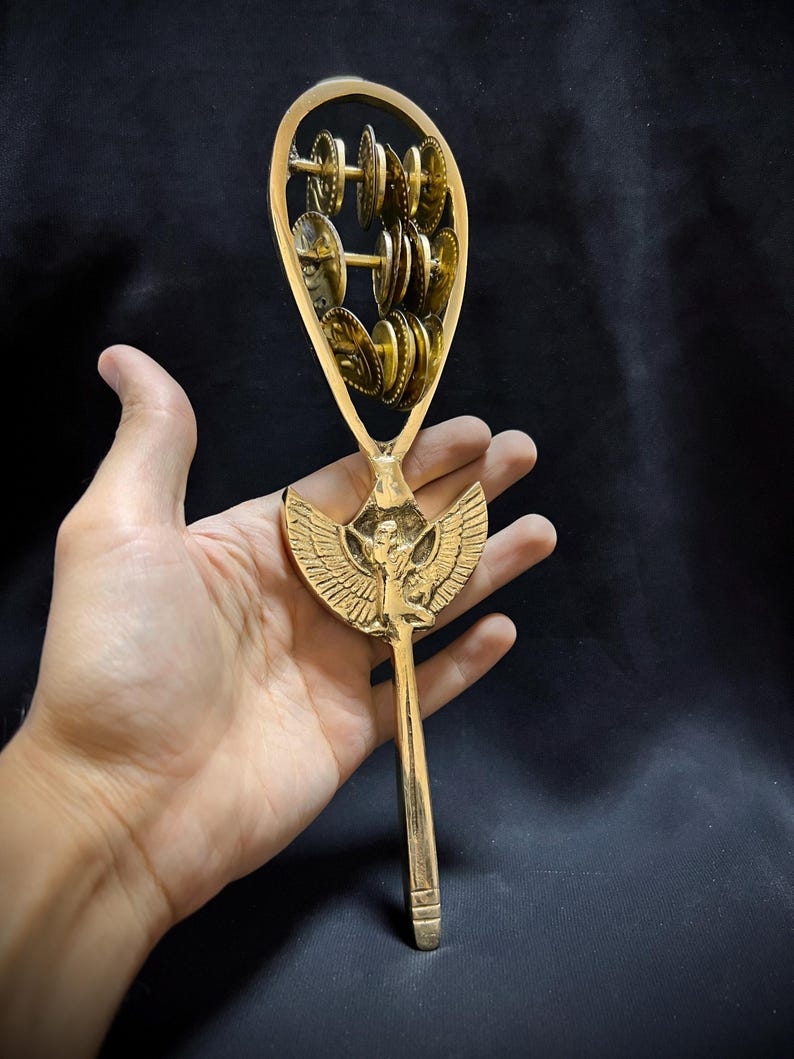 Golden Isis Sistrum of Divine Protection Made in Egypt - Etsy