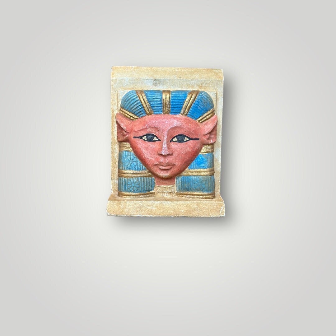 Unique Goddess Hathor Statue Face Hathor Mask Sculpture Hathor Head ...
