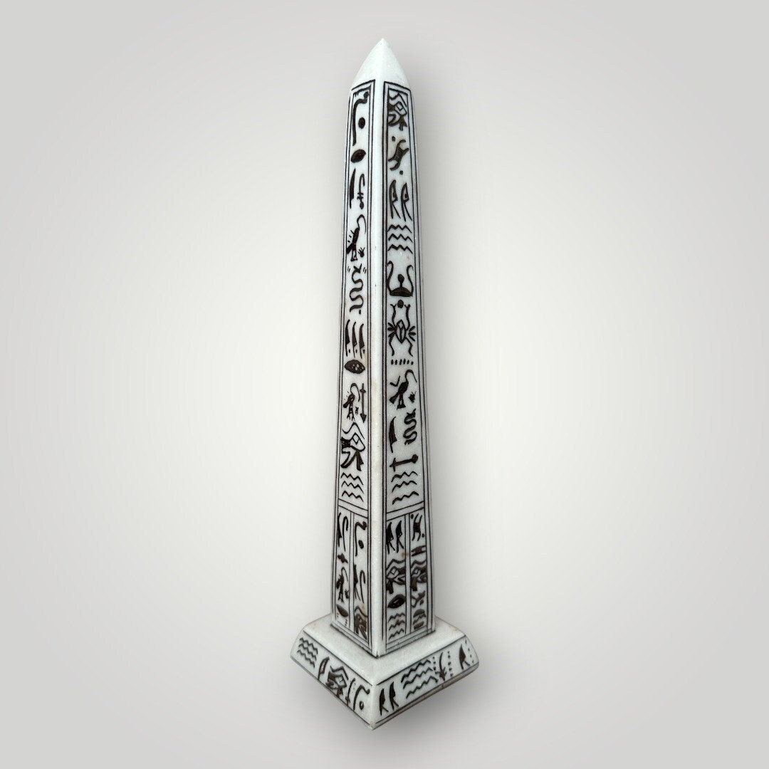 Wonderful Alabaster Egyptian Obelisk Best Handmade Egyptian Obelisk ...