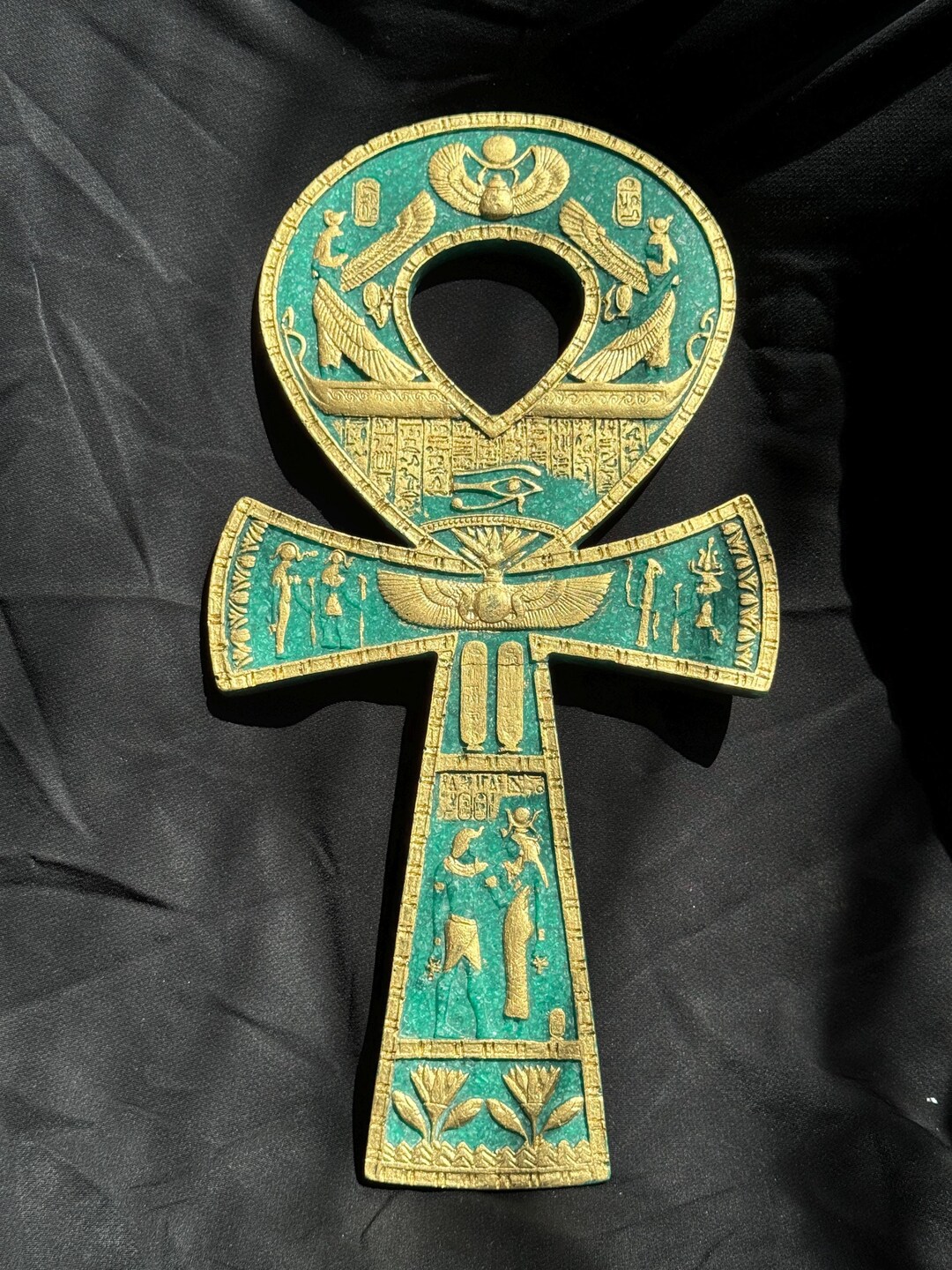 Ankh Key of Life With Pharaonic Symbols Home Decor Egyptian Altar ...