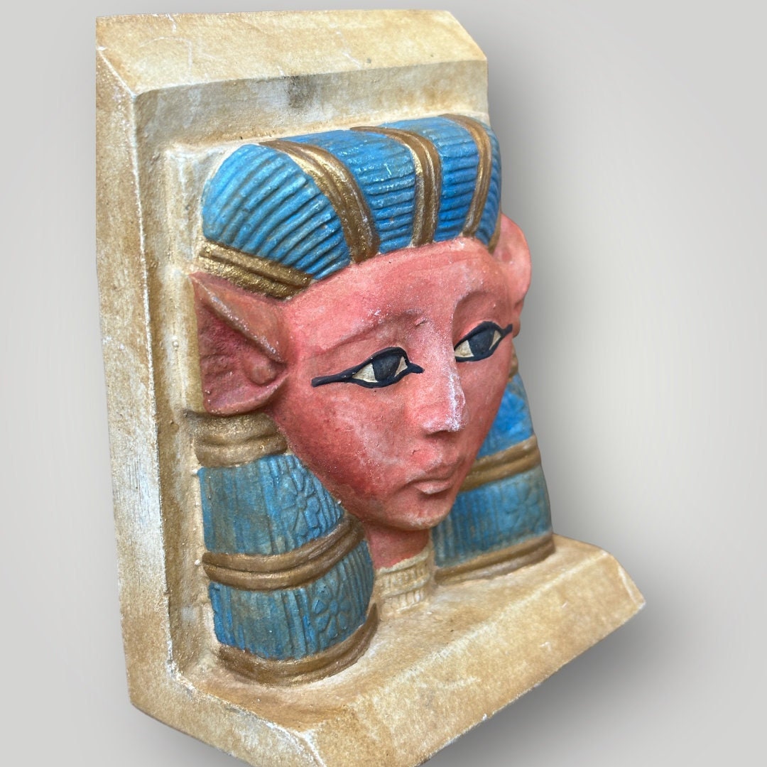 Unique Goddess Hathor Statue Face Hathor Mask Sculpture Hathor Head ...