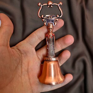 Set of 3 Pharaonic Egyptian Metal Call Bell Hand Bell Egyptian ...