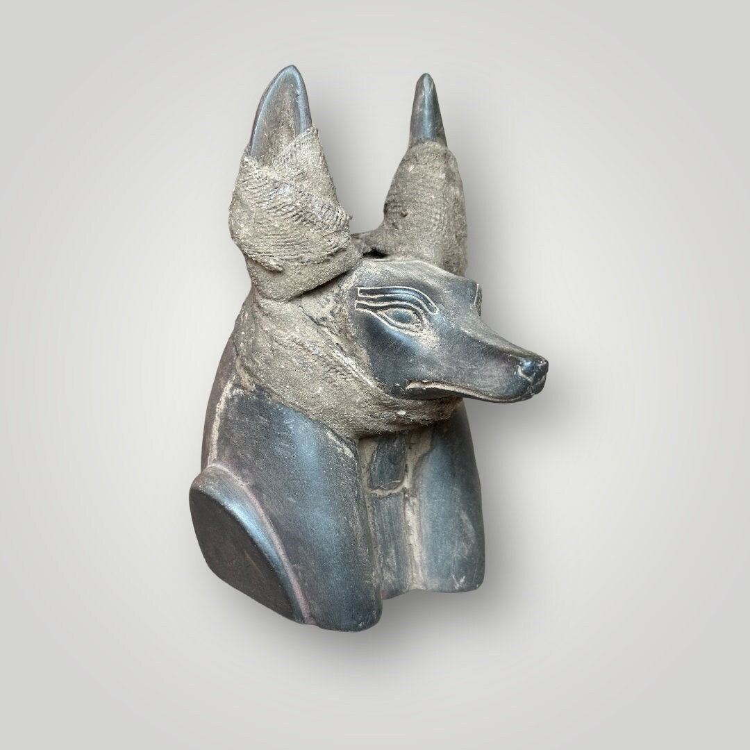 Anubis Bust Statue, Unique Sculpture of Anubis Head Bust, Anubis ...