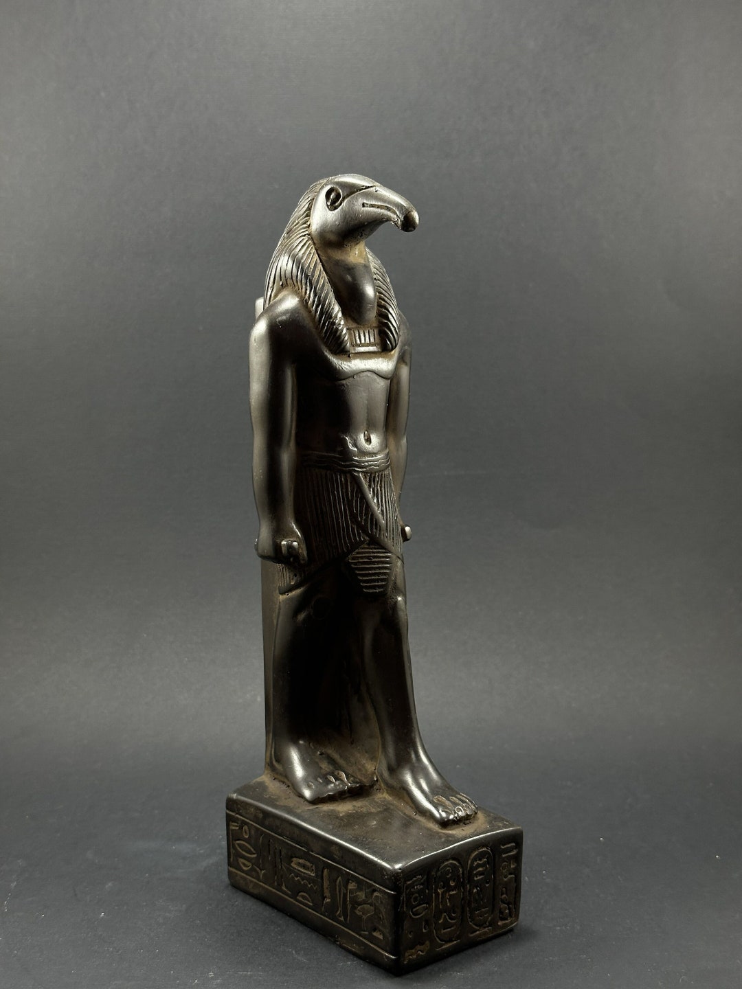 Unique Statue of Thoth God of Knowledge and Wisdom Stone Unique Ancient Egyptian Sculpture Made ...