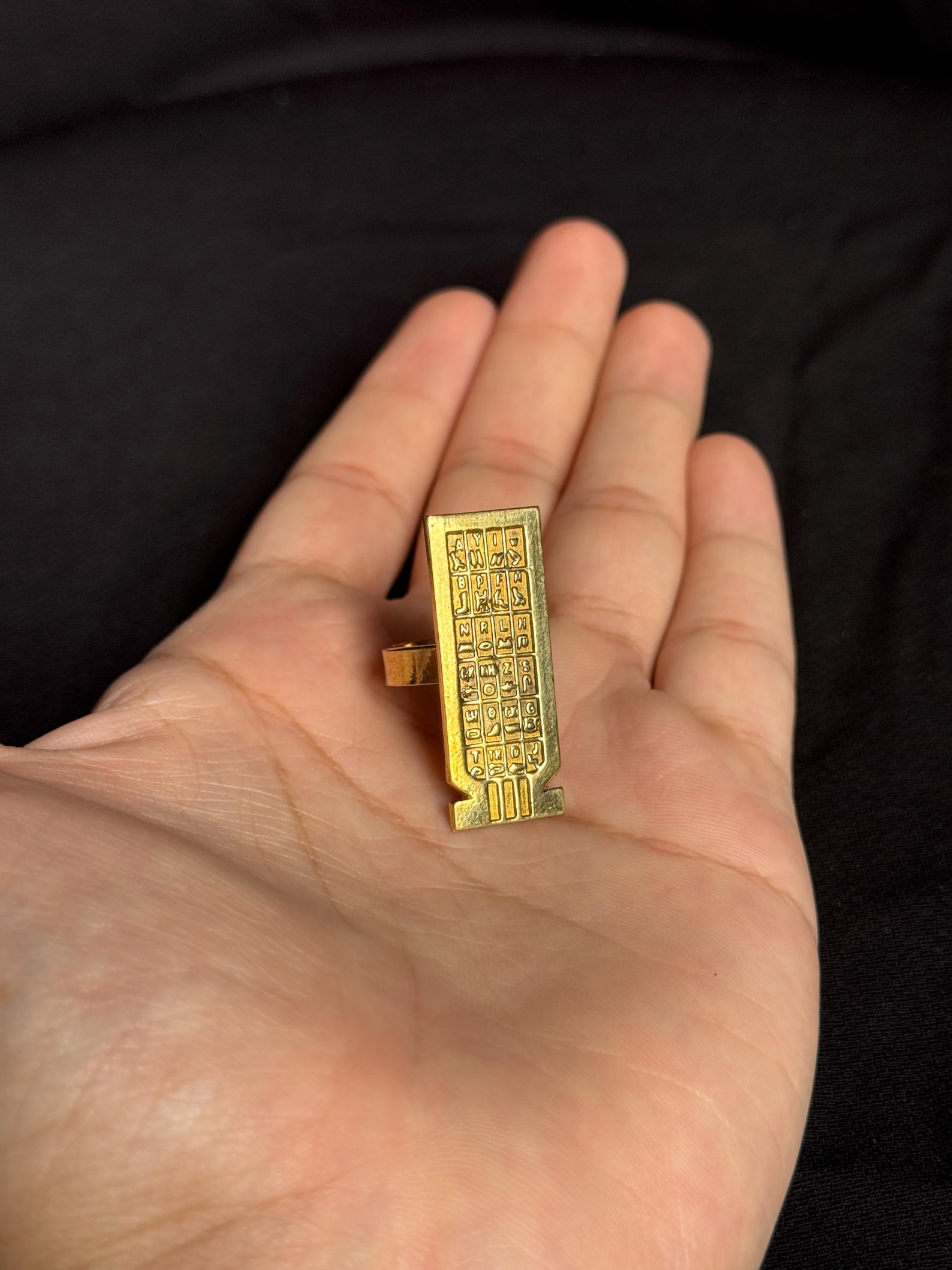 Ancient Egyptian Adjustable Ring With Egyptian Pharaonic Symbols ...